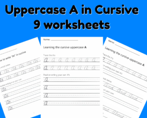 Cursive A – How to Write a Capital A in Cursive